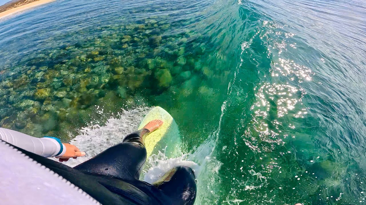 SURFING A MAGIC MID LENGTH SURFBOARD BY SEAN ORDOÑEZ (RAW POV) - YouTube
