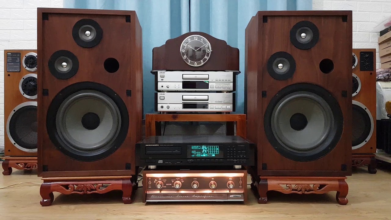 LOA ALTEC MODEL FIVE & AMP HEATHKIT AA 21D & MARANTZ CD-880J - YouTube