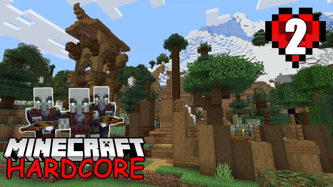 WATCHTOWER AND WALL DEFENSES!! Minecraft 1.18 Hardcore Let's Play - Ep2 ...
