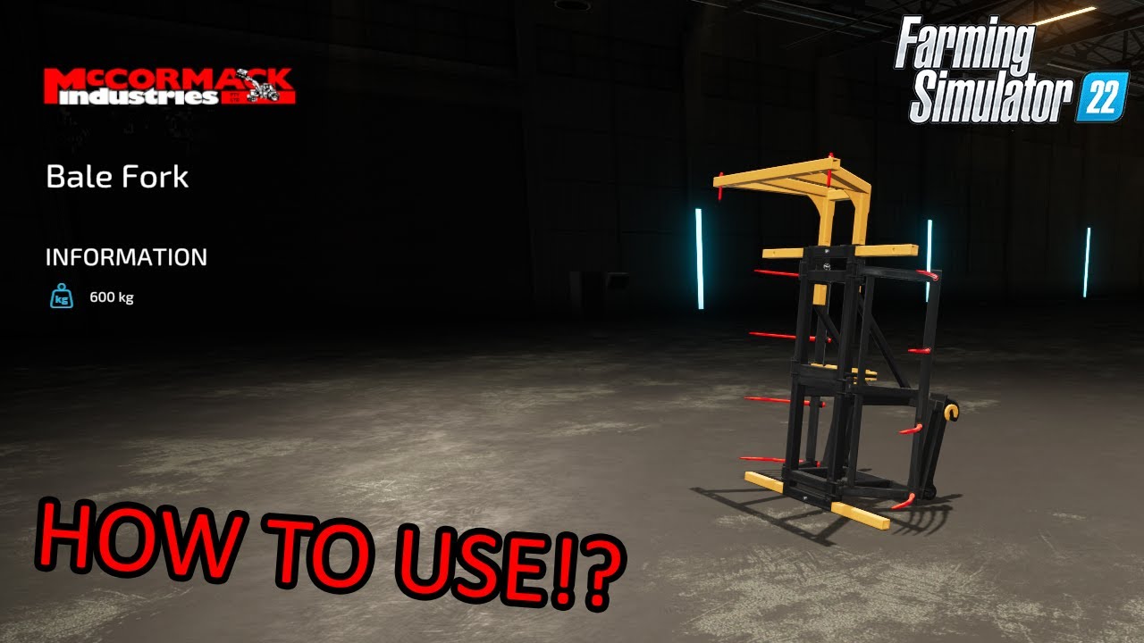 McCormack Industries Bale Fork (Farming Simulator 22) - YouTube