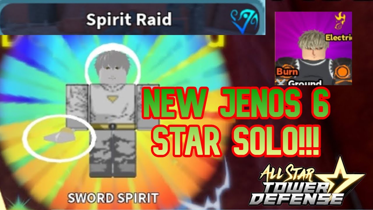 New Jenos 6 Star Solo Spirit Raid (3 Units Only!?!?) in All Star Tower ...