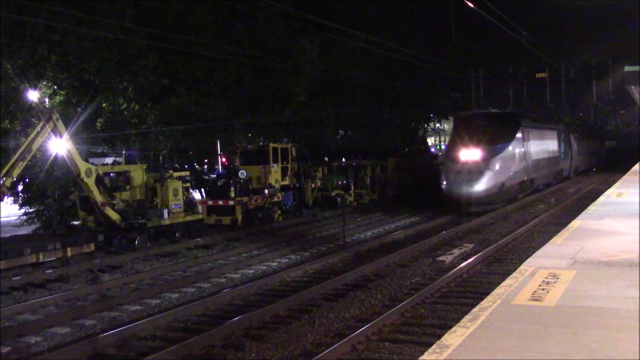 AMTRAK 642 ACS 64 DOUBLE HEADER A FEW OTHERS PLUS A STEALTH SKUNK East ...