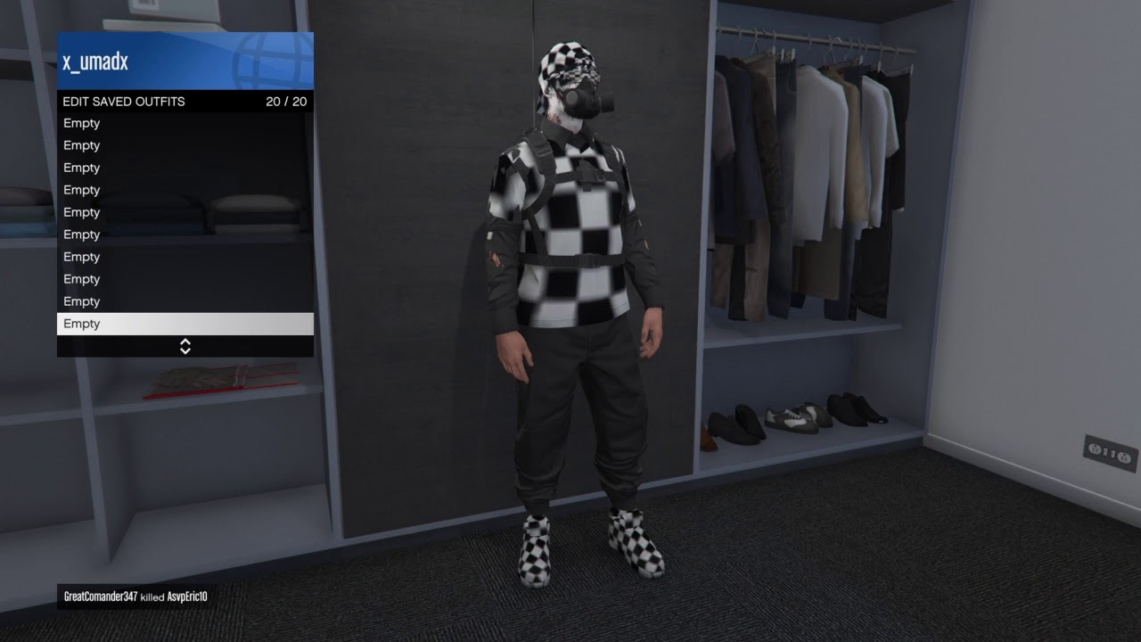 GTA5 Online Checkered Tryhard outfit!!! [Transfer Glitch] - YouTube