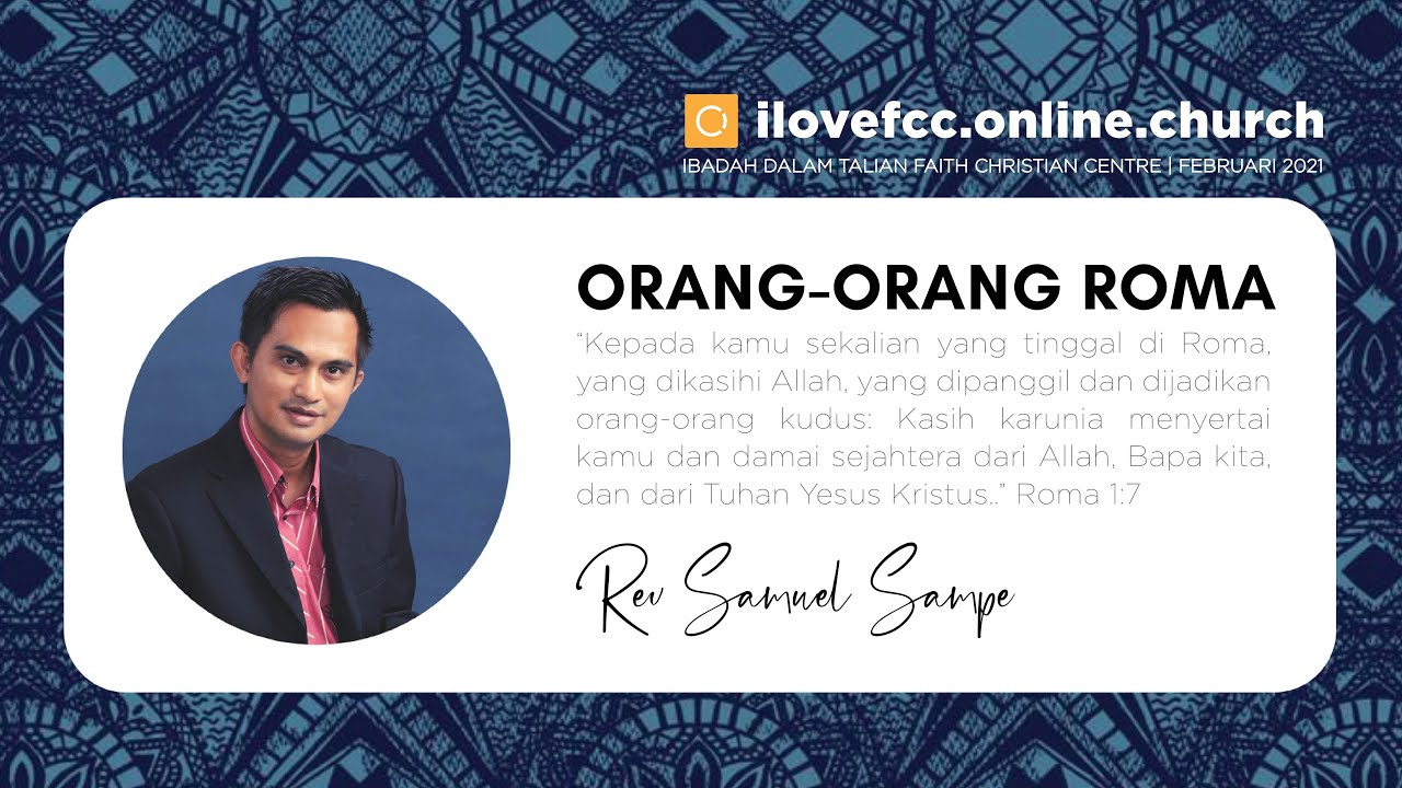 ORANG ROMA | Rev. Samuel Sampe_28 Februari 2021 - YouTube