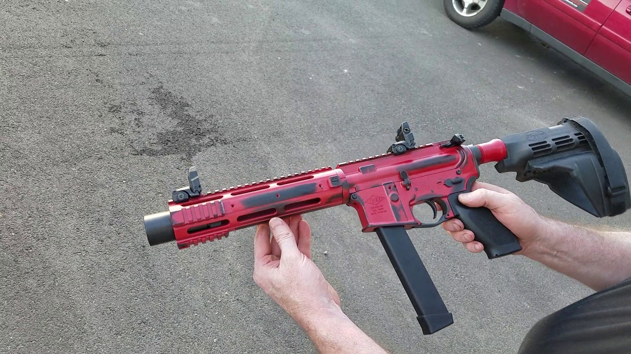Custom 9mm AR pistol - YouTube