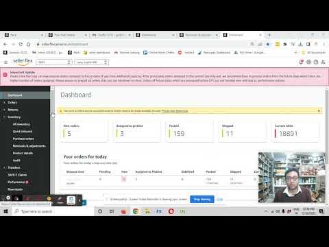 Amazon Seller Flex Dashboard and Order Processing Training - Daily SOP - YouTube