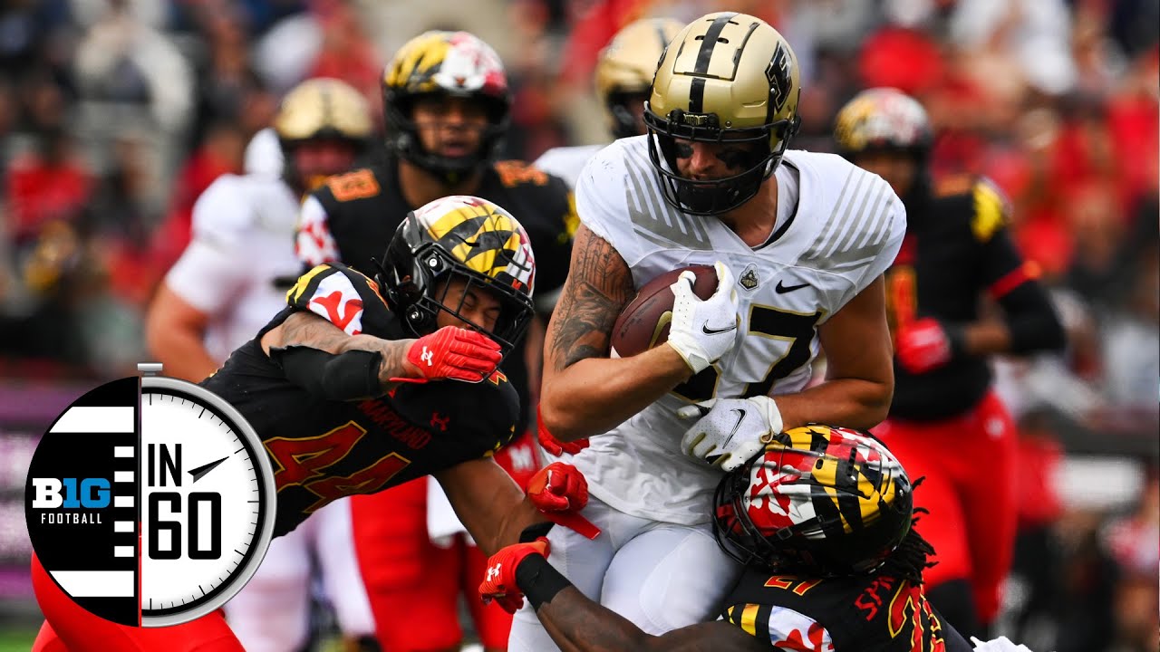 Purdue at Maryland | Oct. 8, 2022 | B1G Football in 60 - YouTube
