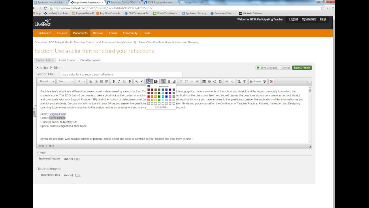 LiveText Tutorial: How to Change Font Color in an Assignment - YouTube