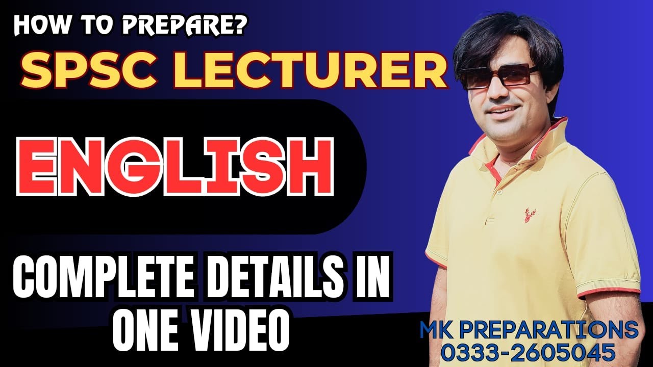 SPSC Lecturer English Preparation |How to Prepare SPSC Lecturer English ...