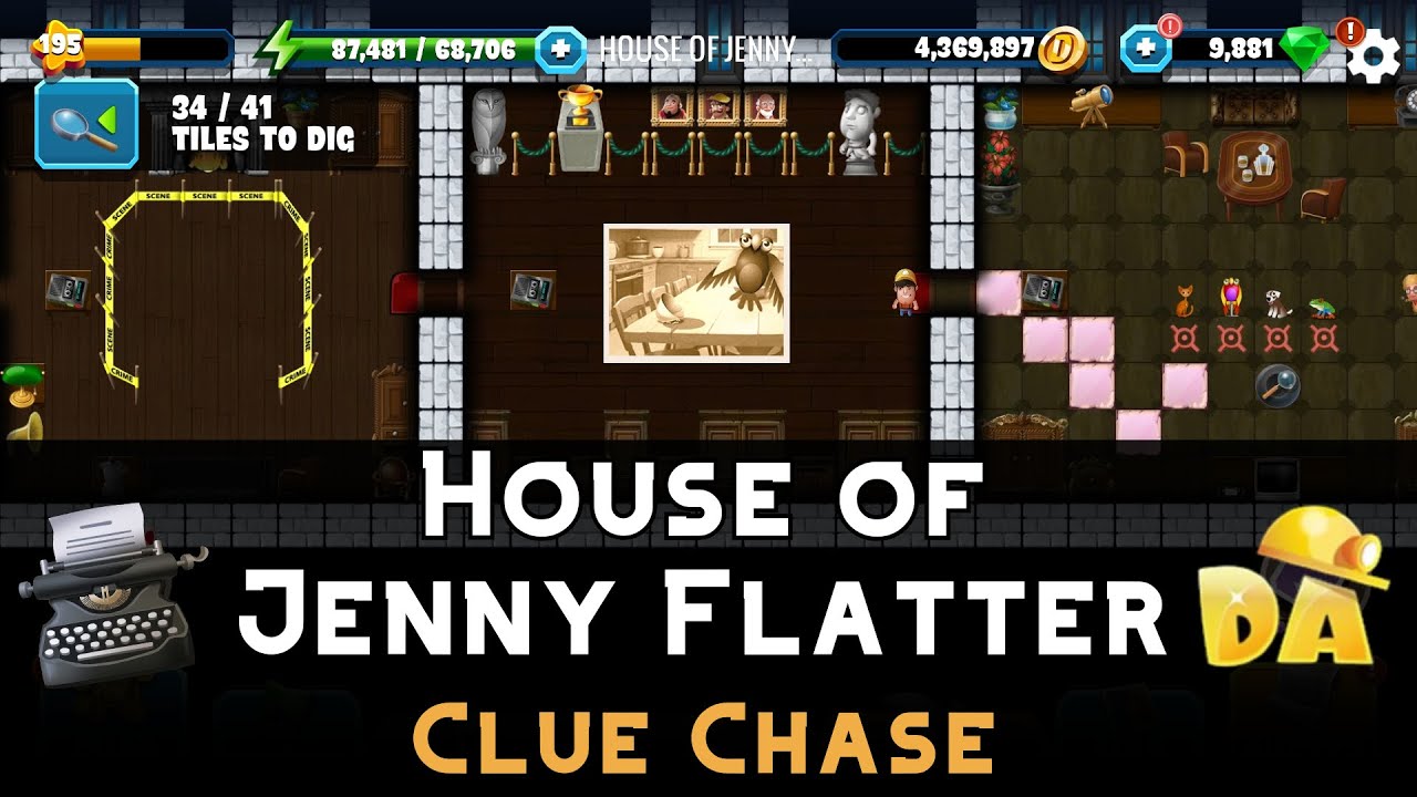 House of Jenny Flatter | Clue Chase #1 | Diggy's Adventure - YouTube