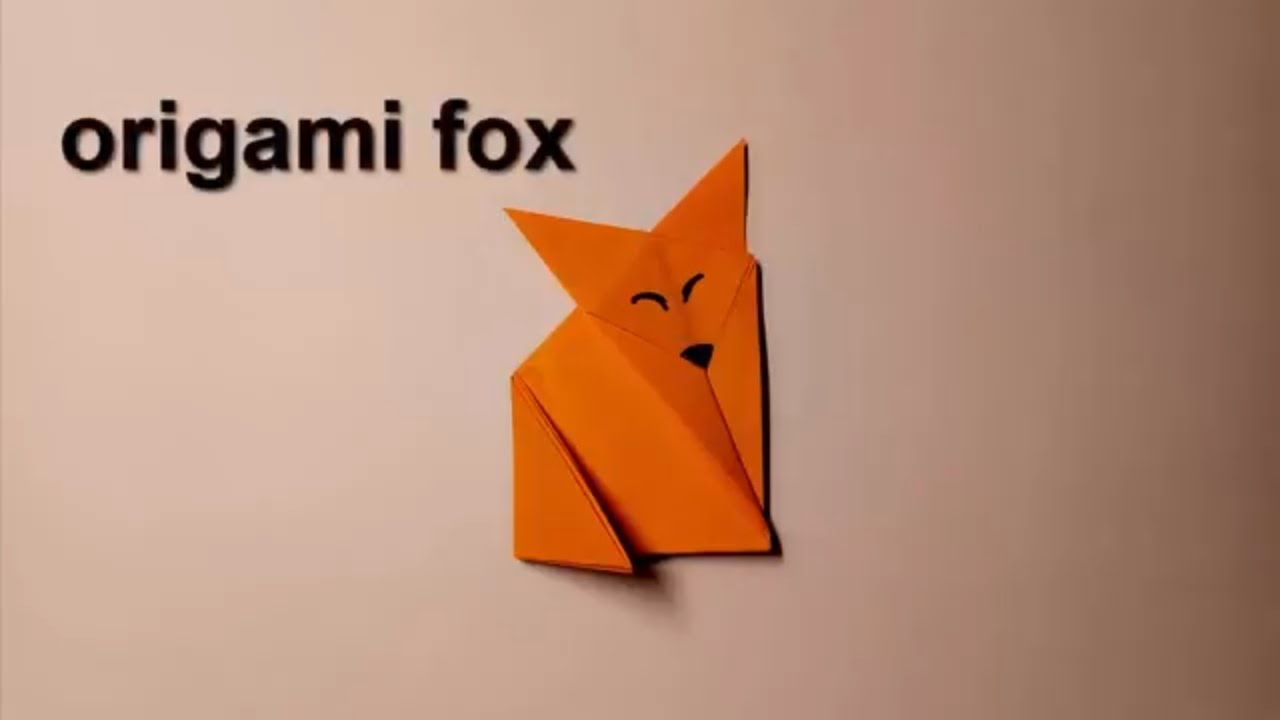 Origami Fox How To Make A Paper Fox Easy Diy Paper Fox For Kid cute Diy origami-fox-how-to-make-a-paper-fox-easy-diy-paper-fox-for-kid-cute-diy