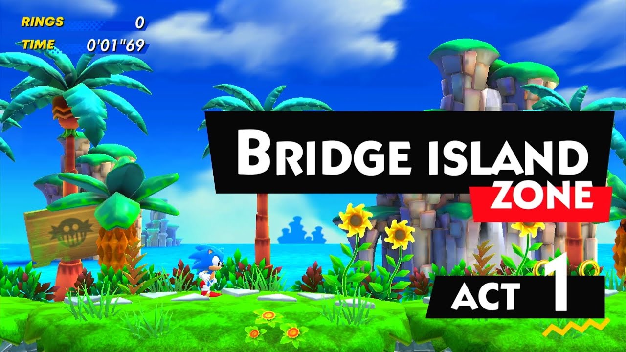 Sonic Superstars - Bridge Island Zone - Sonic - YouTube