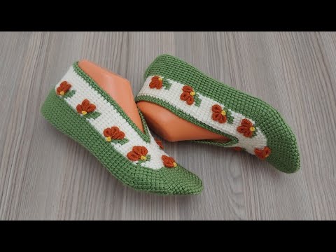 Sonbahar Modeli Patik/Tunus İşi İşlemeli Patik Yapılışı 