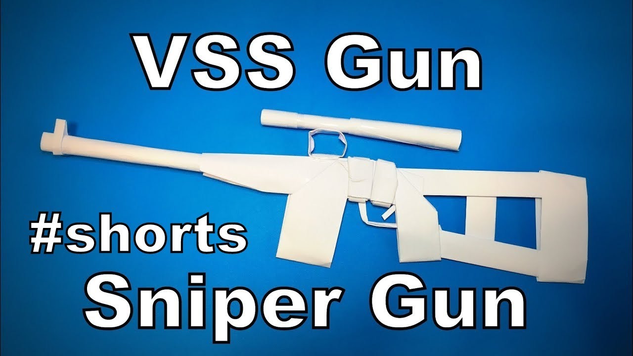 How to Make a Paper VSS Sniper Rifle | Origami Gun VSS | Easy Origami ...