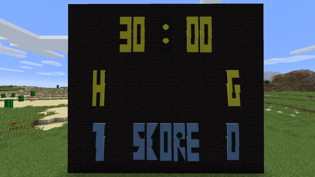 Minecraft: How To Make a Scoreboard - YouTube
