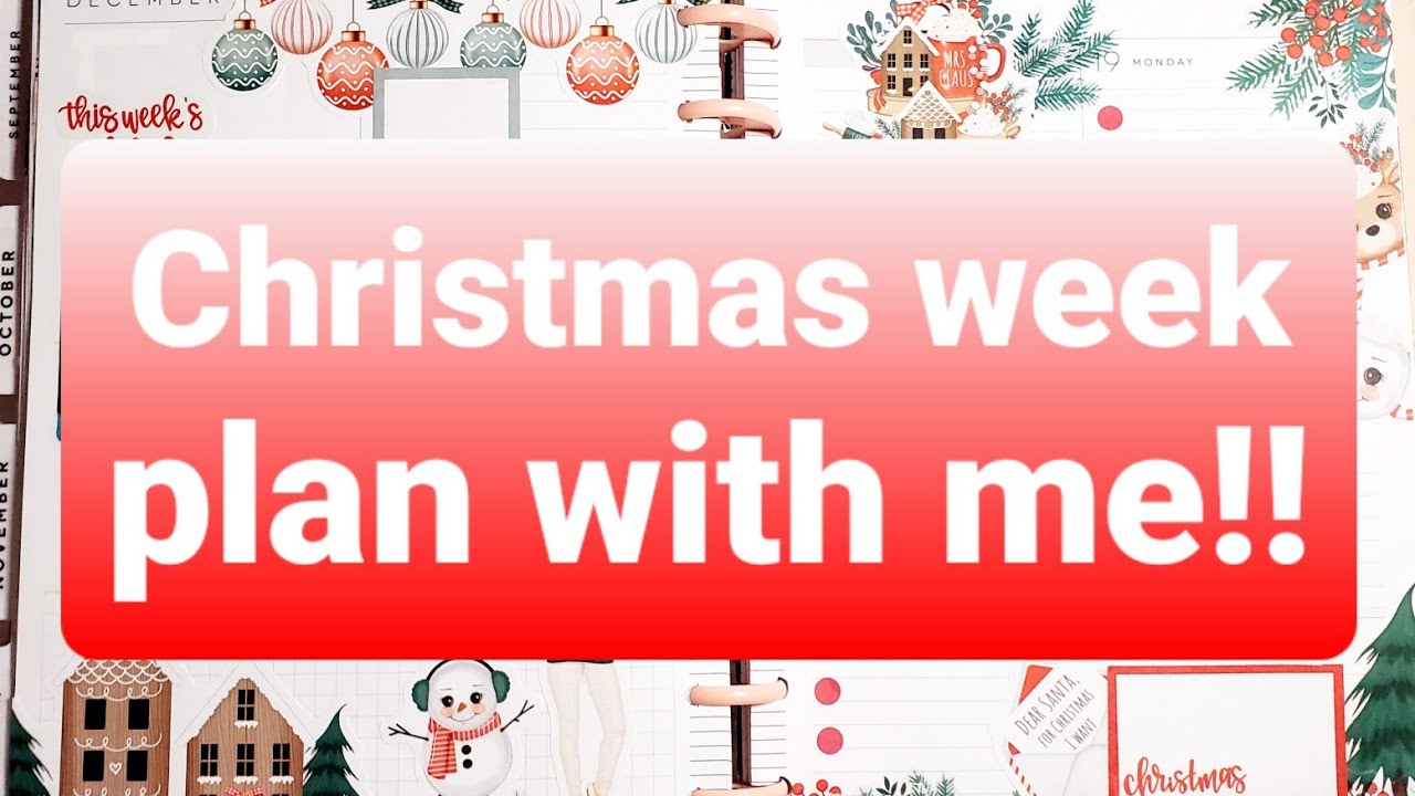 Come join me while I plan my Christmas week with the cutest stickers ...