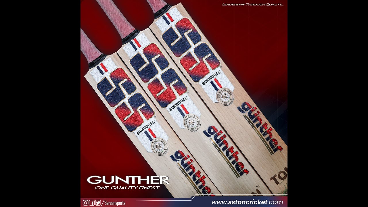 SS GUNTHER Cricket Bat (Red)2024- LONG BLADE -UNBOXING & REVIEW VIDEO ...