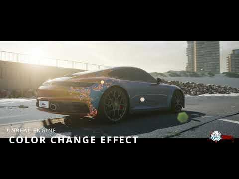 Color Changing Porsche || Unreal Engine - YouTube