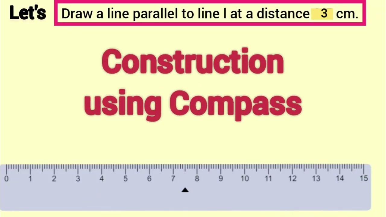 Geometric constructions: parallel lines using compass | High school ...