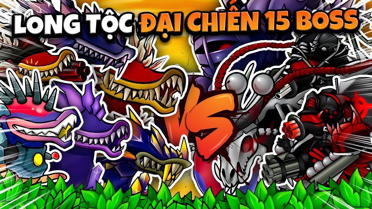 LONG GIA TỘC ĐẠI CHIẾN 15 MINI BOSS CHẤN ĐỘNG TRONG PVZ FUSION - YouTube
