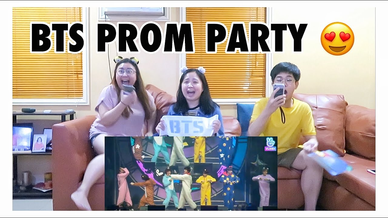 BTS PROM PARTY Reaction! (Intro, Butterfly, Whalien 52 & Anpanman BT21 ...
