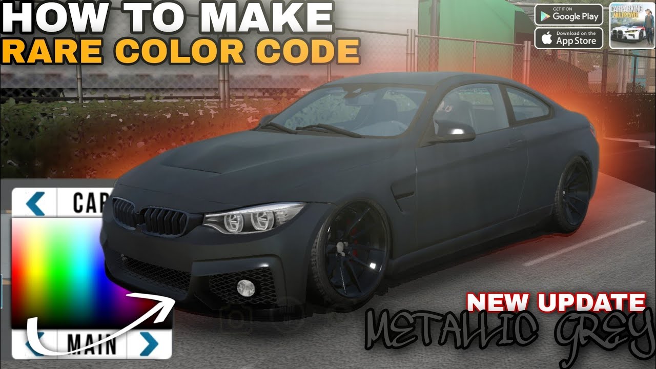 How To Make A Rare Color Code In Car Parking Multiplayer New Update ...
