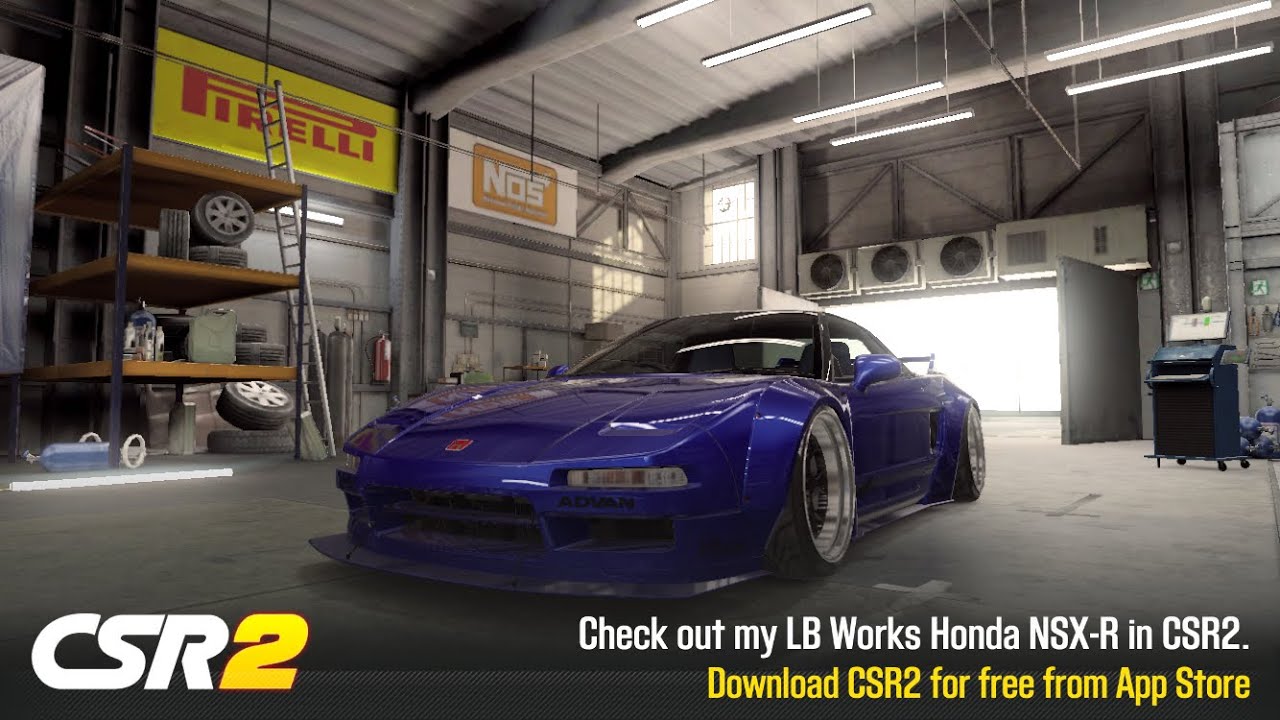 CSR2 - LB Works NSX-R (gold) - tune & shift - 9.757 - YouTube