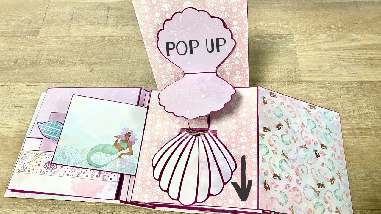 Scrapbook Pop Up Mechanism | Push photo out - YouTube