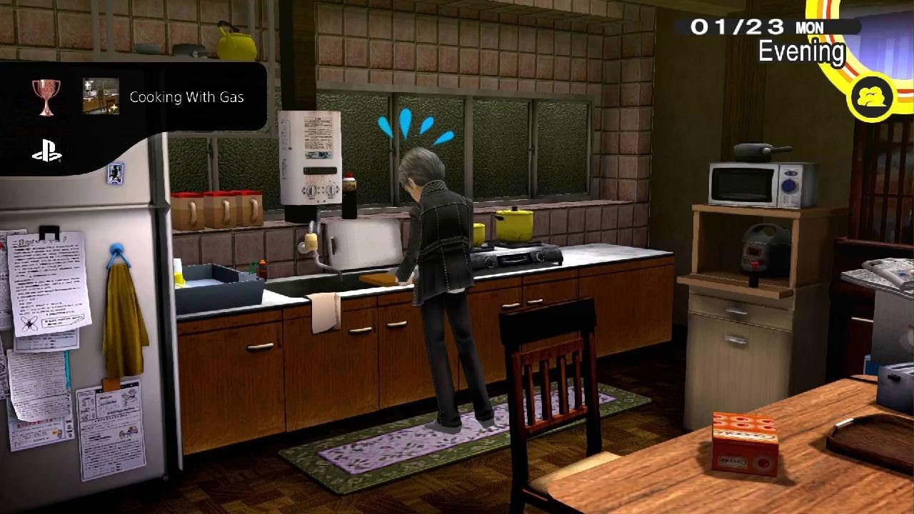Persona 4 GOLDEN - Cooking with Gas Trophy Snap - YouTube