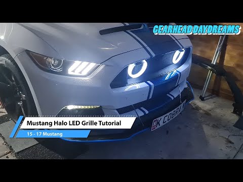 Mustang Halo LED Grille Lights Install/Tutorial - YouTube