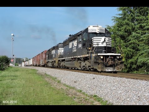 HD: NS 3369 leads NS Train A43 in Bremen, GA - YouTube