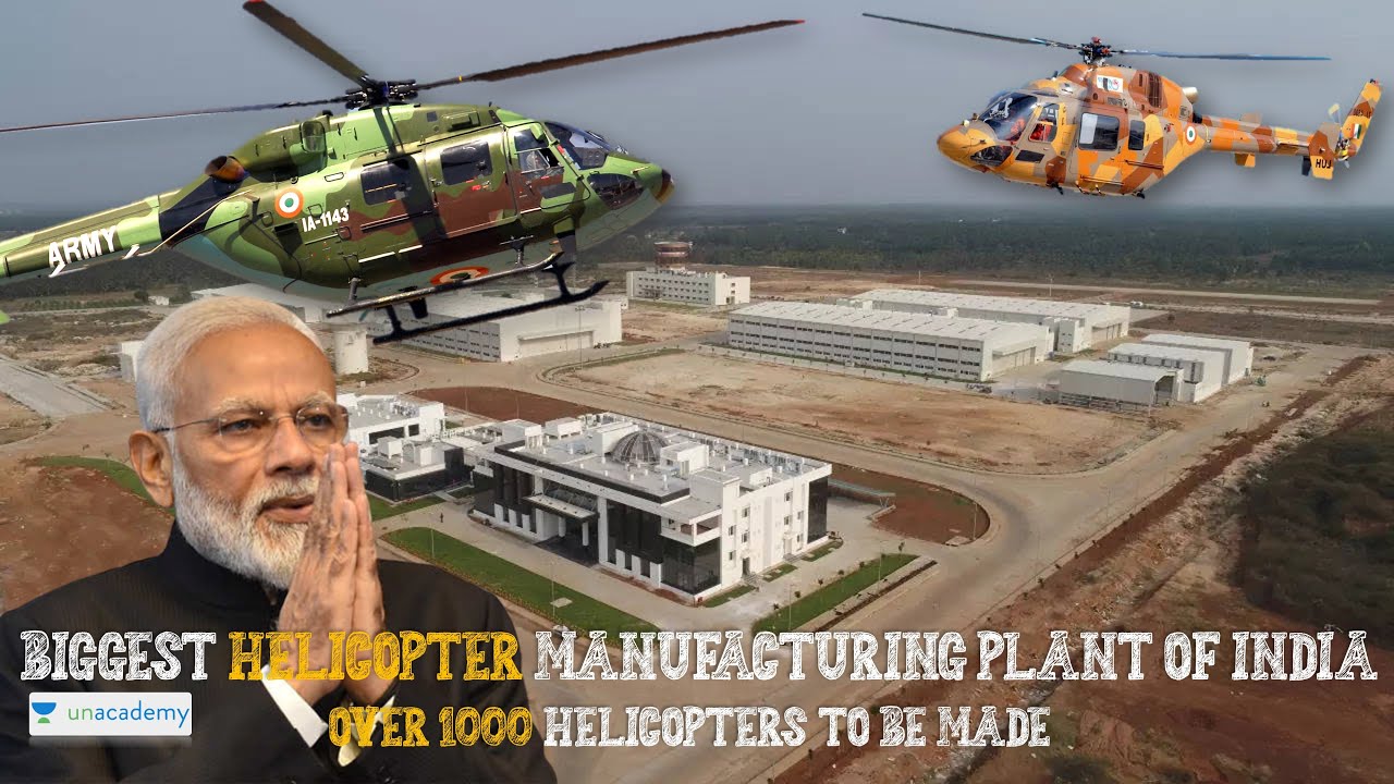 Biggest Helicopter manufacturing plant of India | Over 1000 Helicopters ...