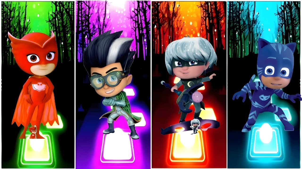 PJ Masks - Scary CatBoy 🆚 Gekko 🆚 Owlette x Coffin Dance Song | Tiles ...