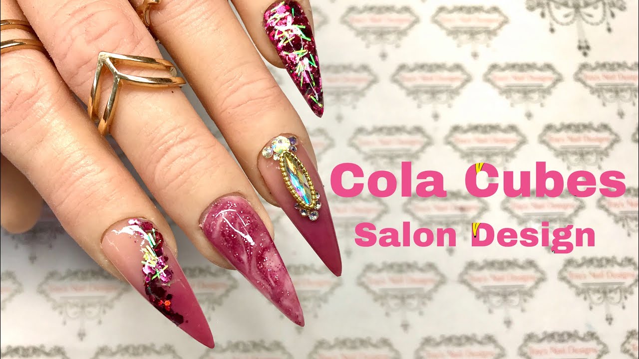 Dreamy Salon Nail Design using Cola Cubes from CJP simple Ombré and ...
