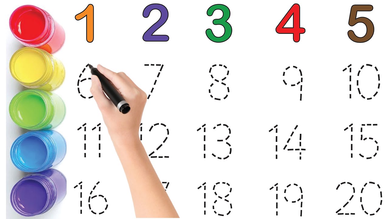 Best Tracing Video counting 123 Numbers for kids and Toddlers ...