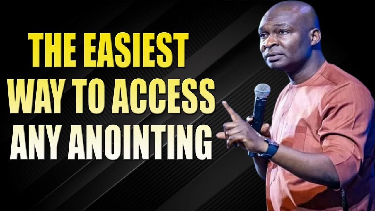 THE EASIEST WAY TO ACCESS ANY ANOINTING APOSTLE JOSHUA SELMAN - YouTube