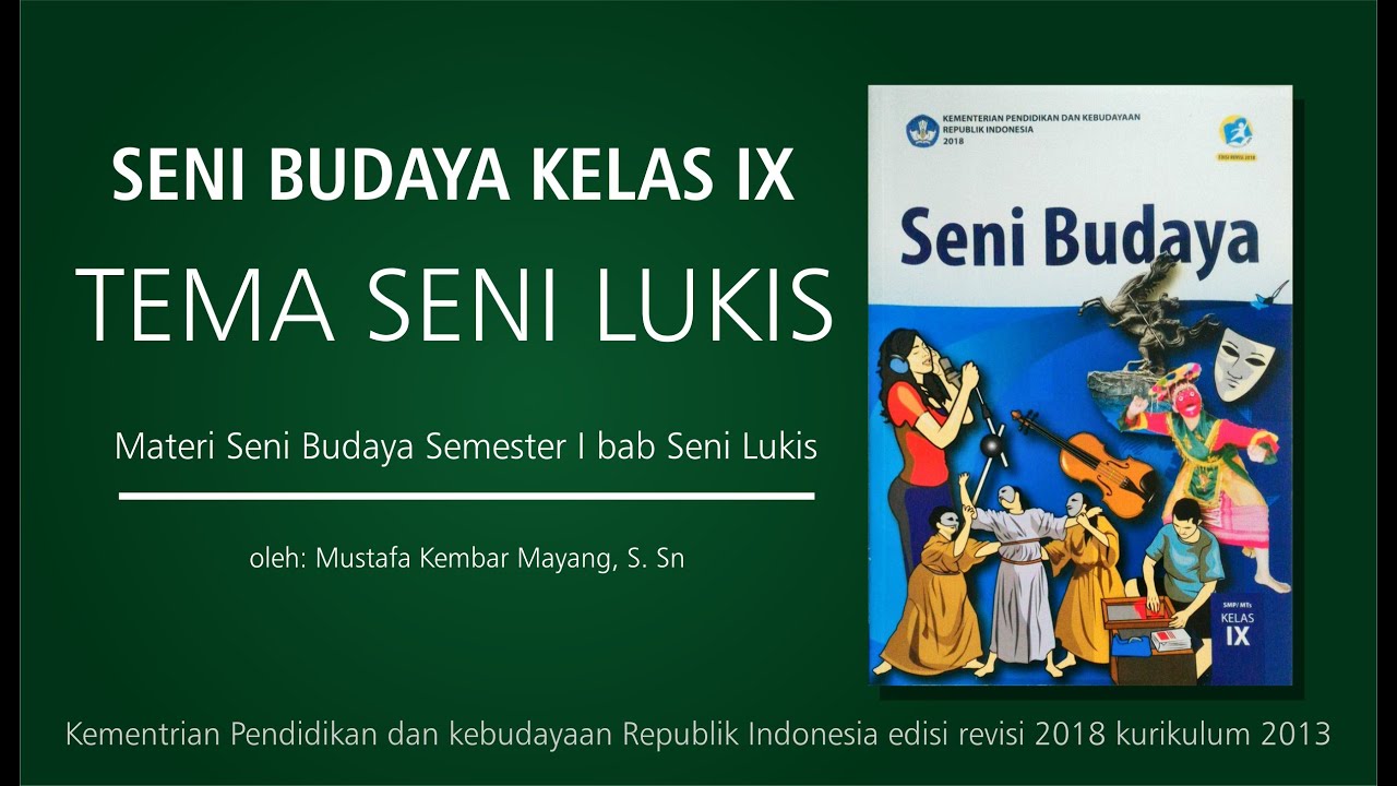 Tema Seni Lukis | Materi Seni Budaya Kelas 9 - YouTube