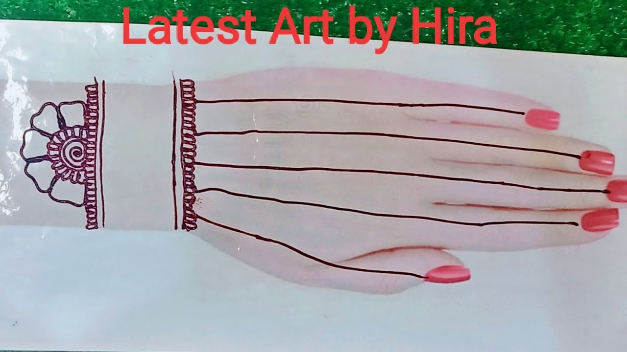 Line mehndi design||Mehndi design simple||Easy Mehndi design||mehndi ...