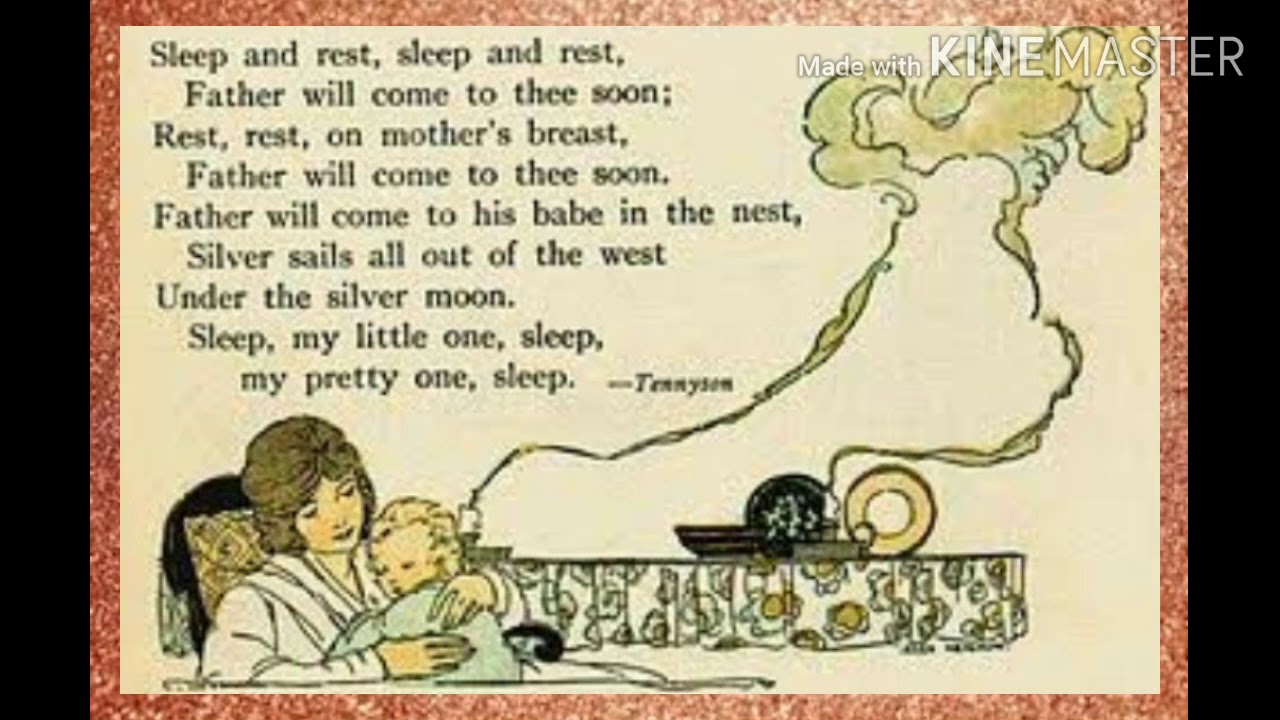 Class-2, English Rose Reader...Poem- Sweet and Low by Alfred Lord ...