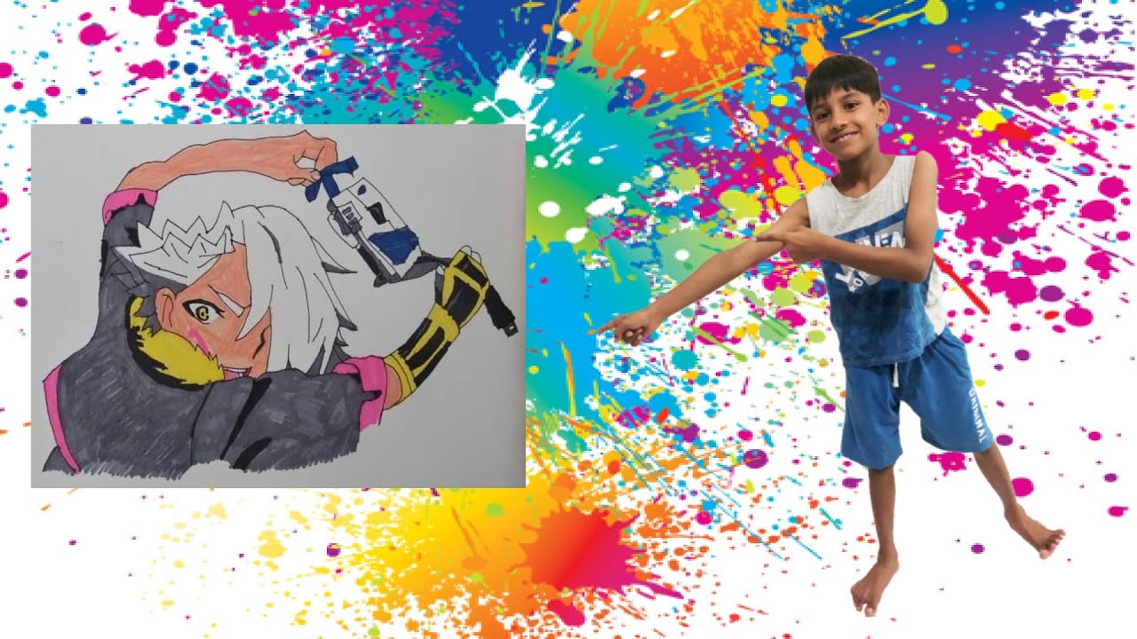 How to draw Suoh Genji from Beyblade Burst Turbo S3 - YouTube