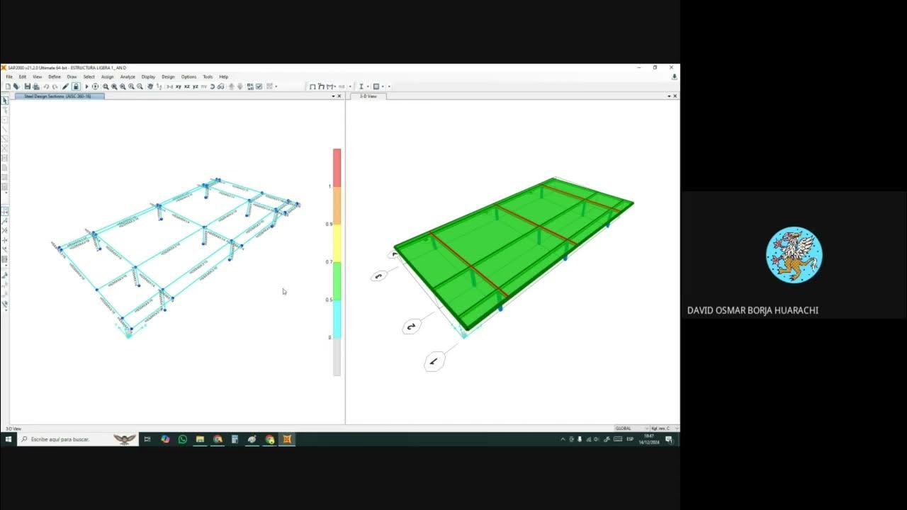 SEPTIMA CLASE SAP 2000 - YouTube