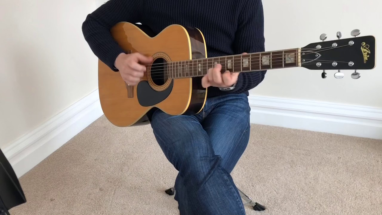 Aria John Pearse Folk 3100 circa 1973 - YouTube