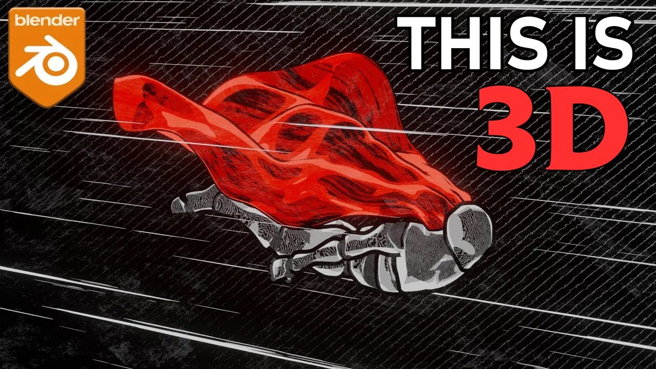 Make 3D Look Like Hand Drawn Comic in Blender - YouTube