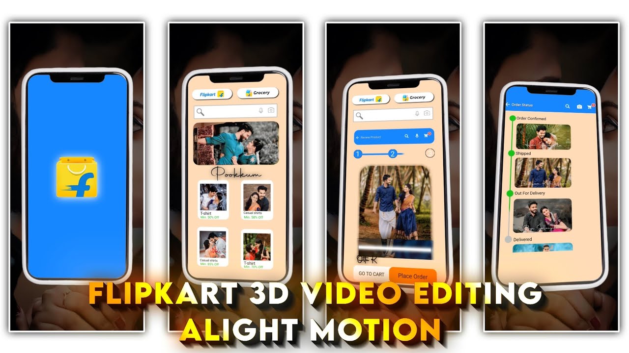 New Style Flipkart 3D Video Editing in Alight Motion || Neeyum Naanum ...