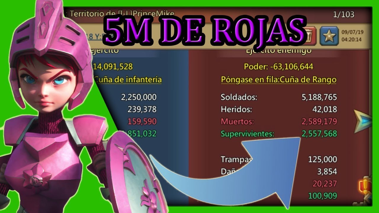 Lords Mobile ESPAÑOL | Rally Hadark Gamer | 🔥PIERDE 117M DE PODER 🔥 ...