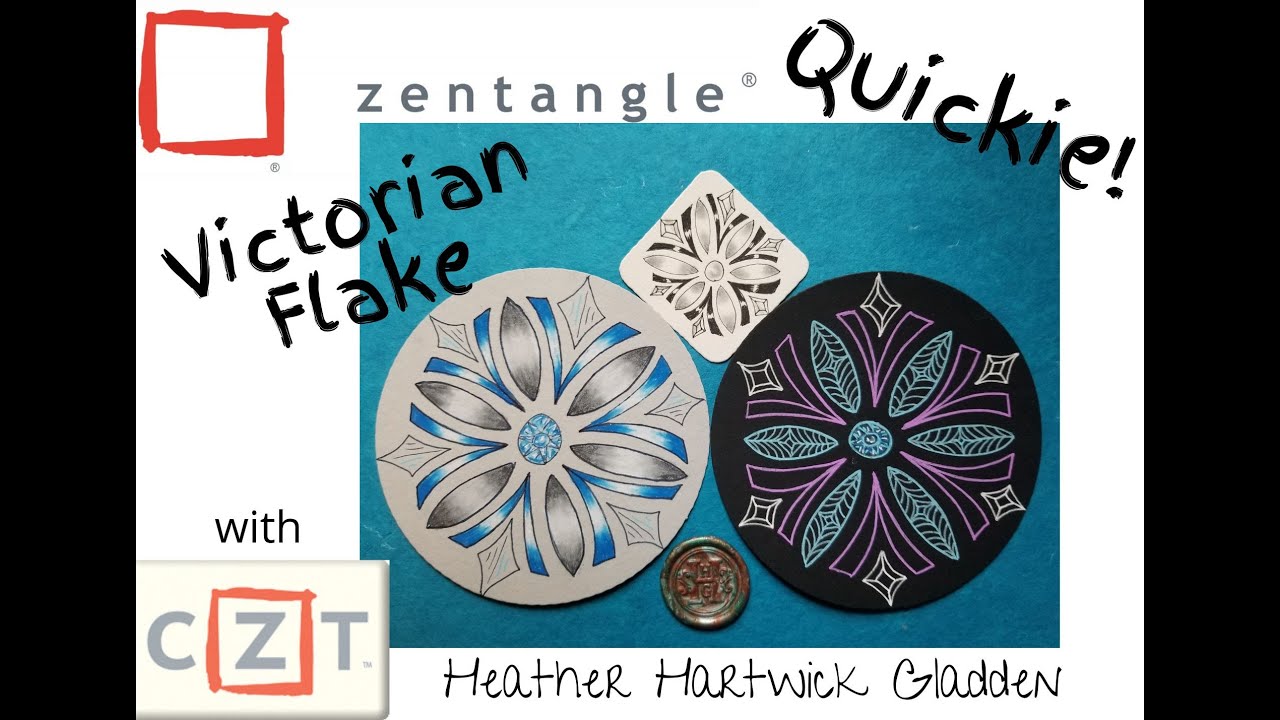 Victorian Flake | Zentangle® Quickie - YouTube