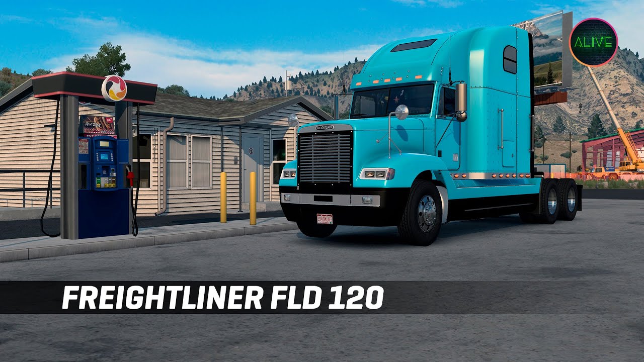 FREIGHTLINER FLD 120 - ОБЗОР МОДА ДЛЯ #ATS 1.45 - YouTube