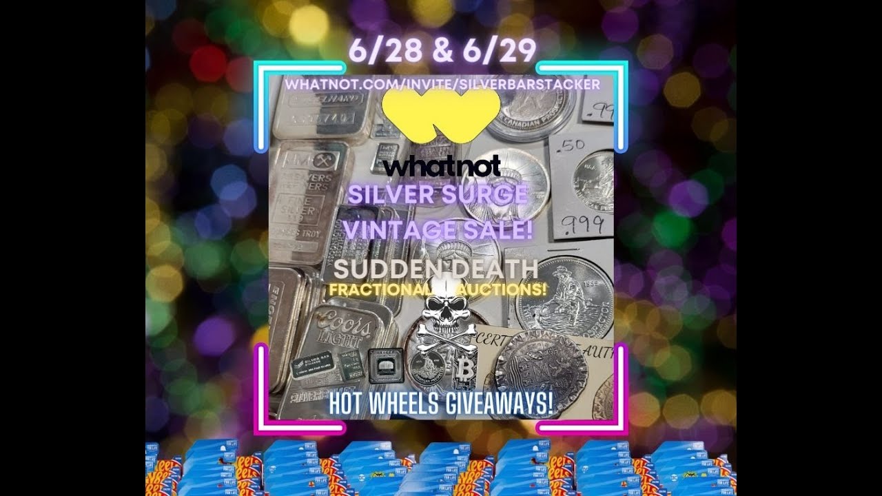 SBS - Silver Bar Stacker LIVE Auction & Sale on Whatnot! - YouTube