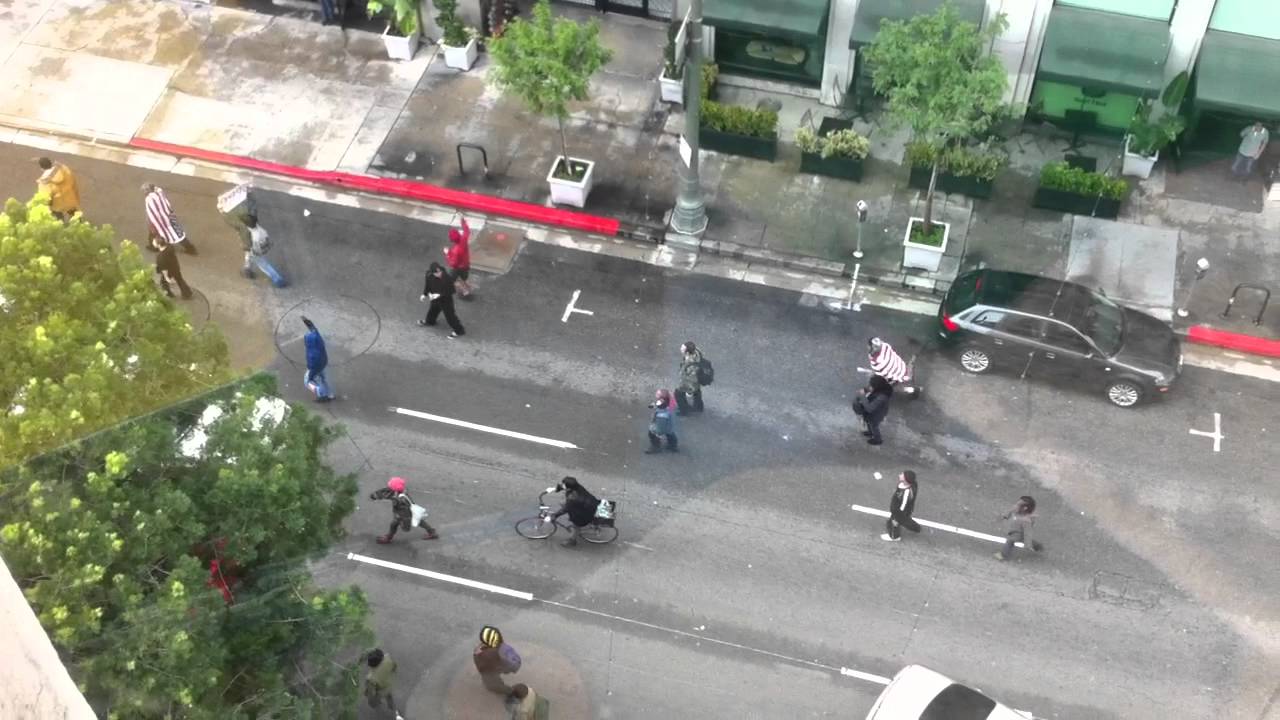 Mini Protest On Main - YouTube