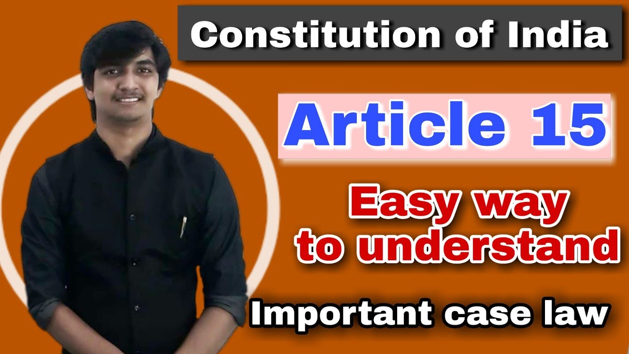Article 15 of Indian constitution | In hindi | Right to Equality | Easy ...
